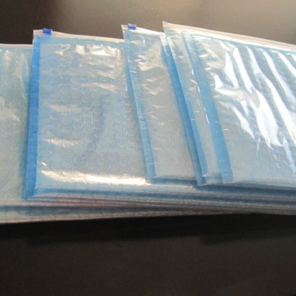 Unbranded | Office | 25 Light Blue High Quality Bubble Bags W Zip Lock ...